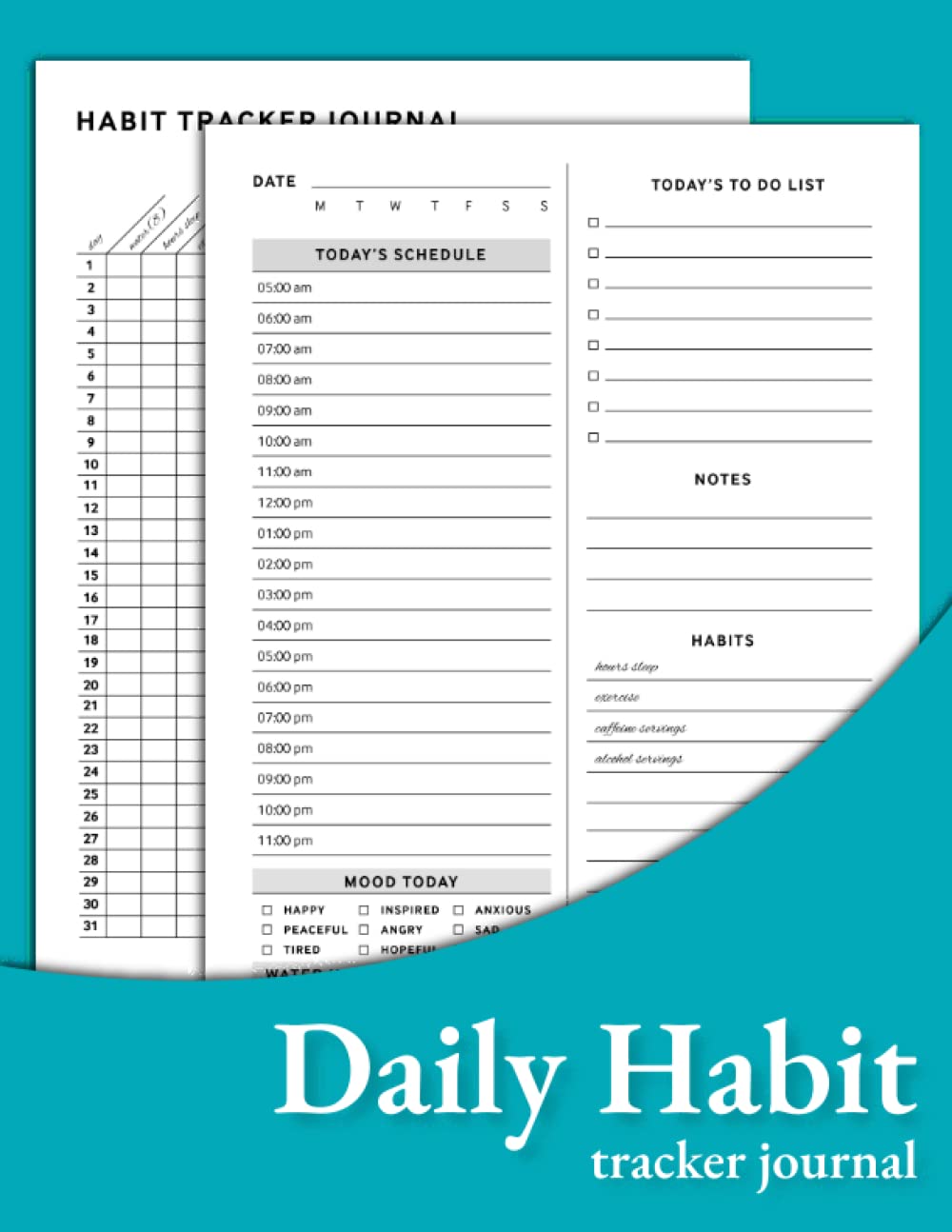 Amazon.com: Daily Habit Tracker Journal: Daily habit tracking notebook ...