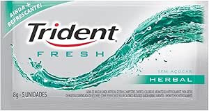 Chiclete Trident Fresh Herbal 8gr C/21 - Adams | Amazon.com.br