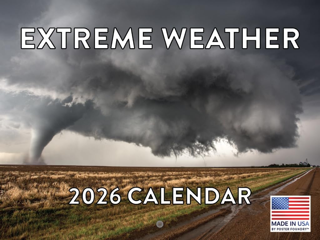 Extreme Weather Calendar 2026 Tornado Storm Monthly Wall Calender 12 ...