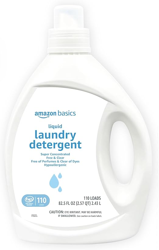 Amazon.com: Amazon Basics Concentrated Liquid Laundry Detergent, Free ...
