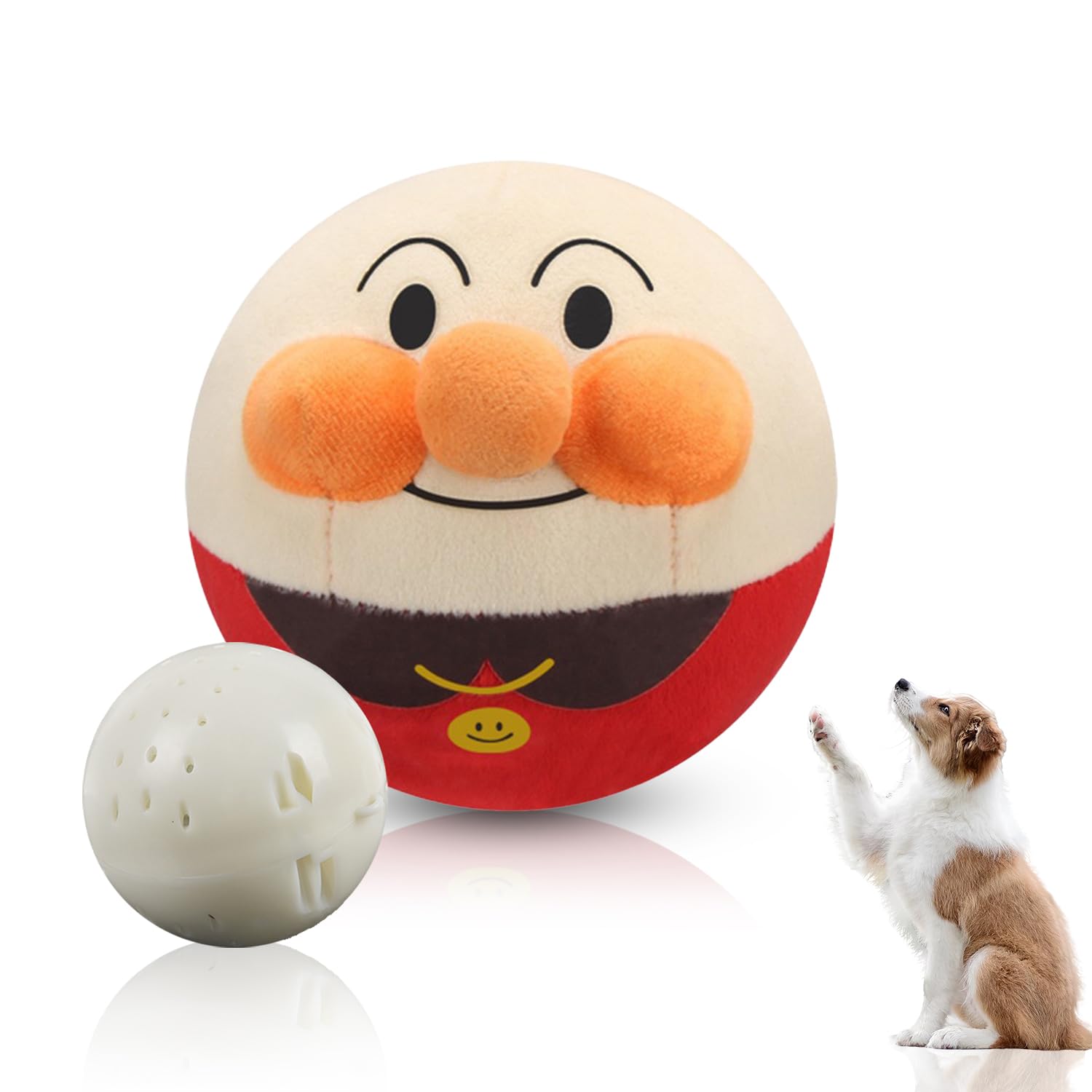UoQo Interactive Dog Toys, Bread Self Rolling Dog Ball Jumping Dog Toy ...