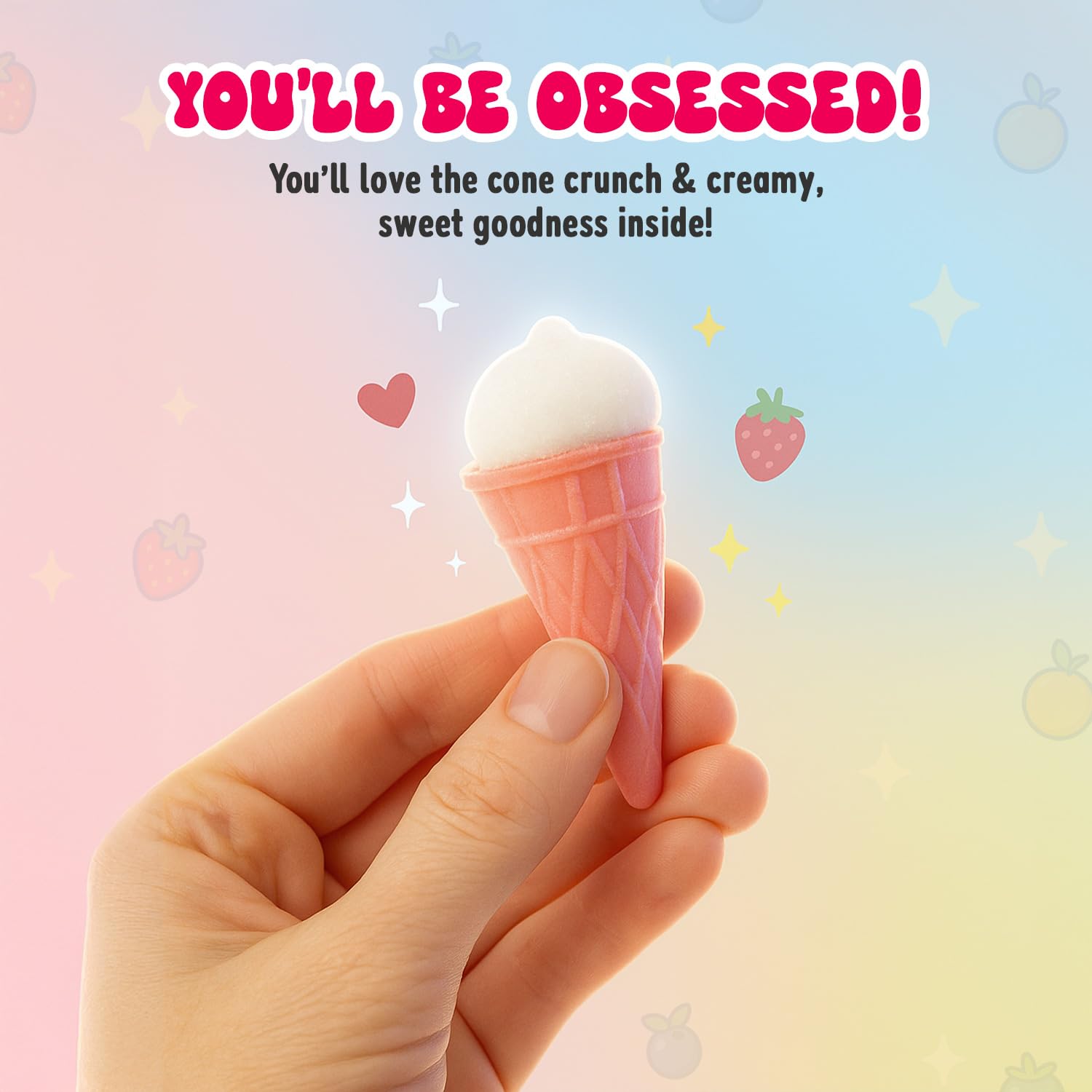 Snapklik.com : Josh Bosh Marsh Jellow Cone Candy 24-Pack Jelly Filled ...