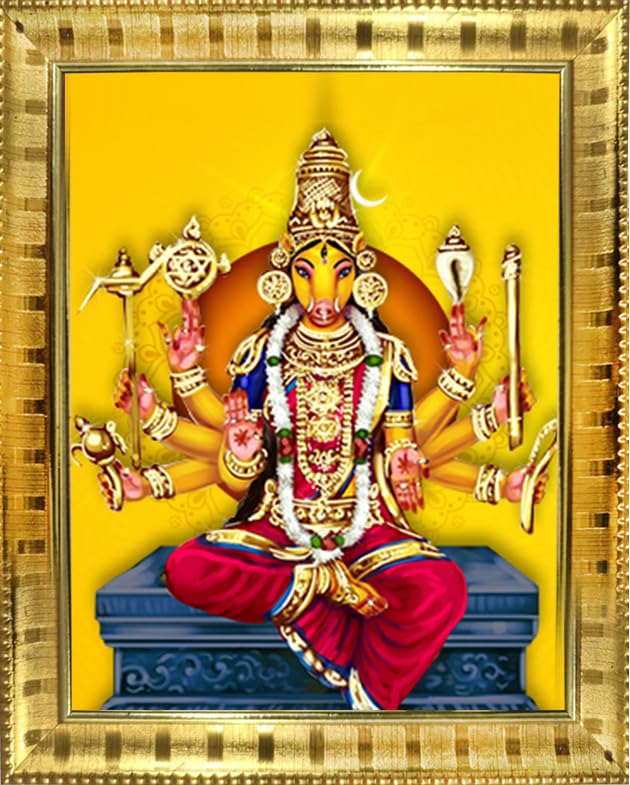 Hindu God Varahi Amman Digital Print 7X5 inch Religious Photo Frame ...