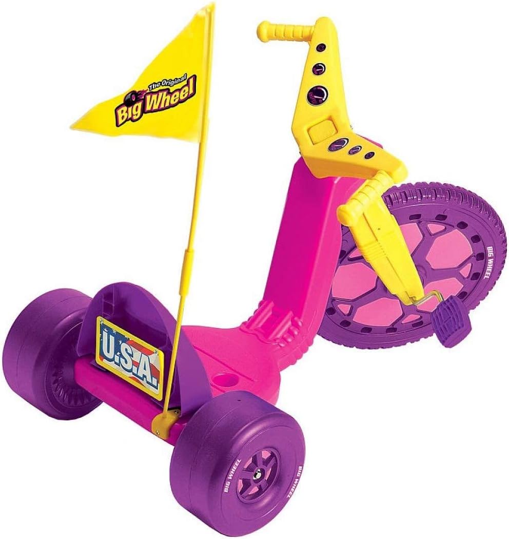 Amazon.com: The Original Big Wheel Girls 16" Racer Rider with Flag ...
