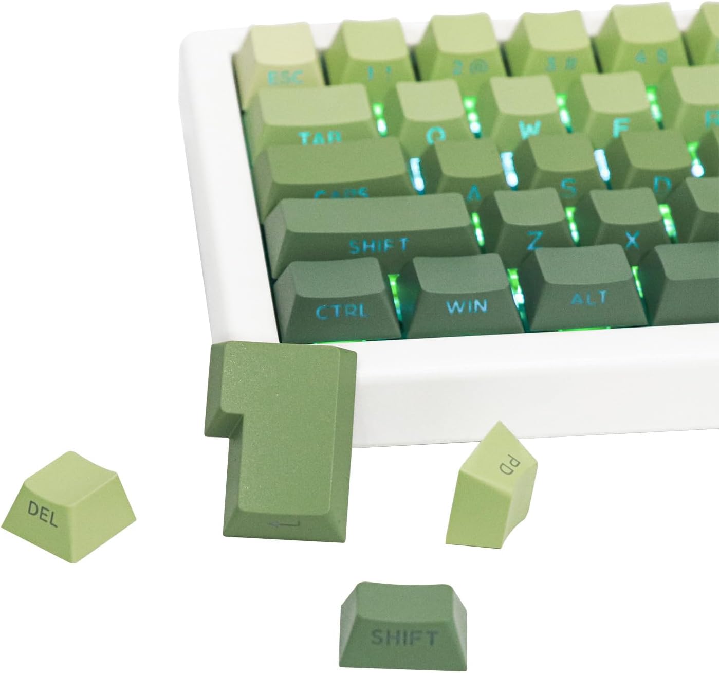 Amazon.com: EPOMAKER Mossy 133 Keys Keycaps Set for Gaming Keyboard ...