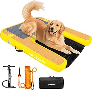 Amazon.com: Inflatable Dog Boat Ramp Water Ramp for Pool, Float ...