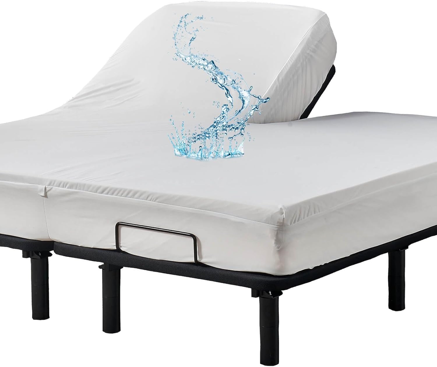 Amazon.com: Waterproof 32-34 Split Top King Mattress Protector for ...