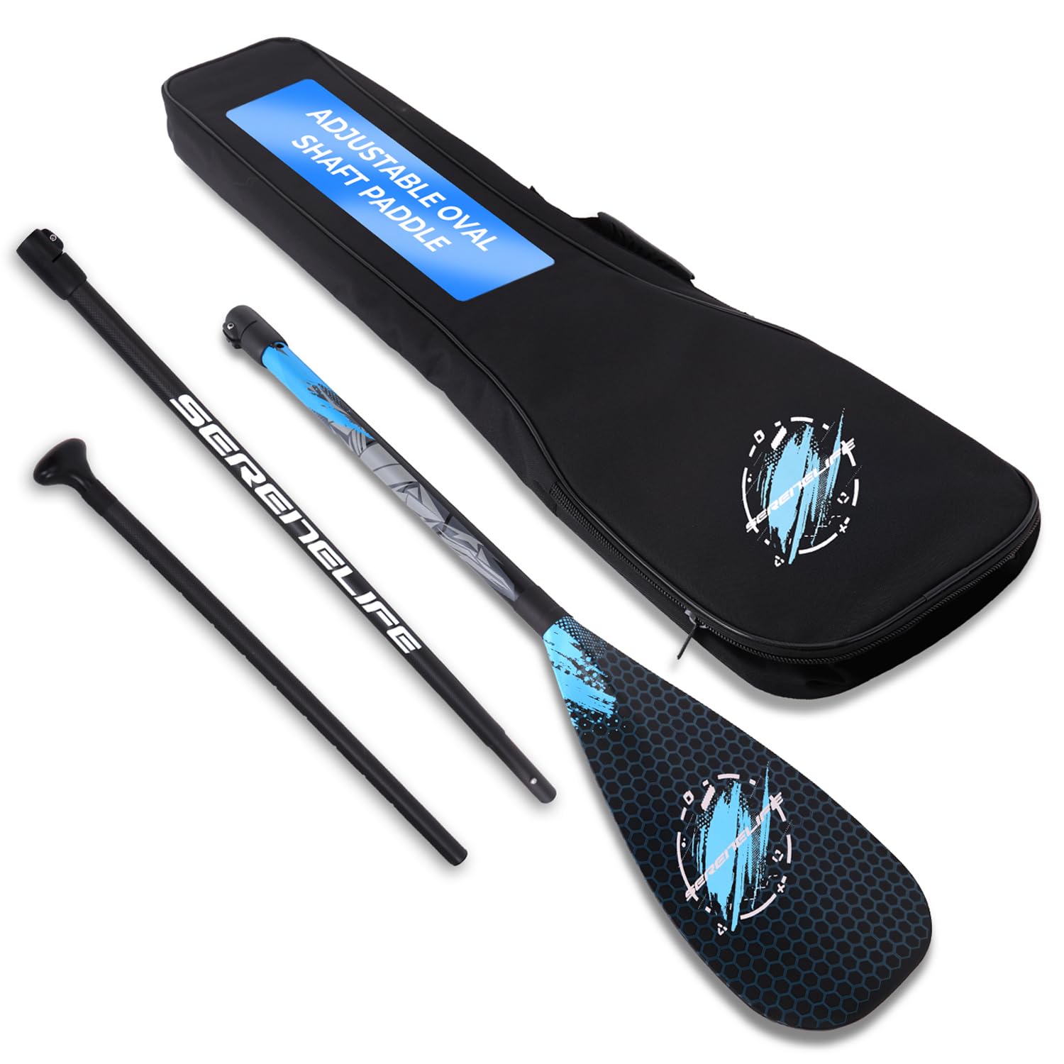 Amazon.com : SereneLife Adjustable Length SUP Paddle - 3-Piece Carbon ...