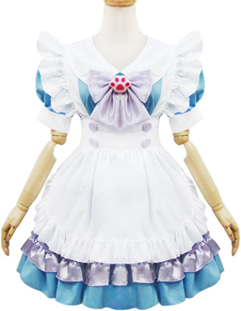 Amazon.com: FCCO cat maid uniform japanese costume : Clothing, Shoes ...