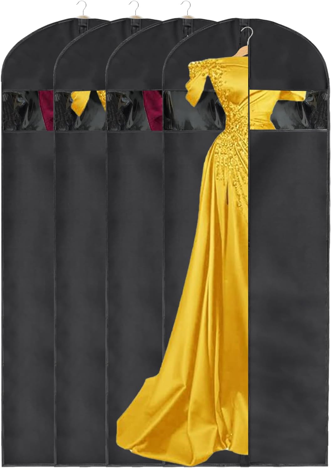 Amazon.com: STEPONE Dress Bags for Gowns Long, 65" Dress Garment Bags ...