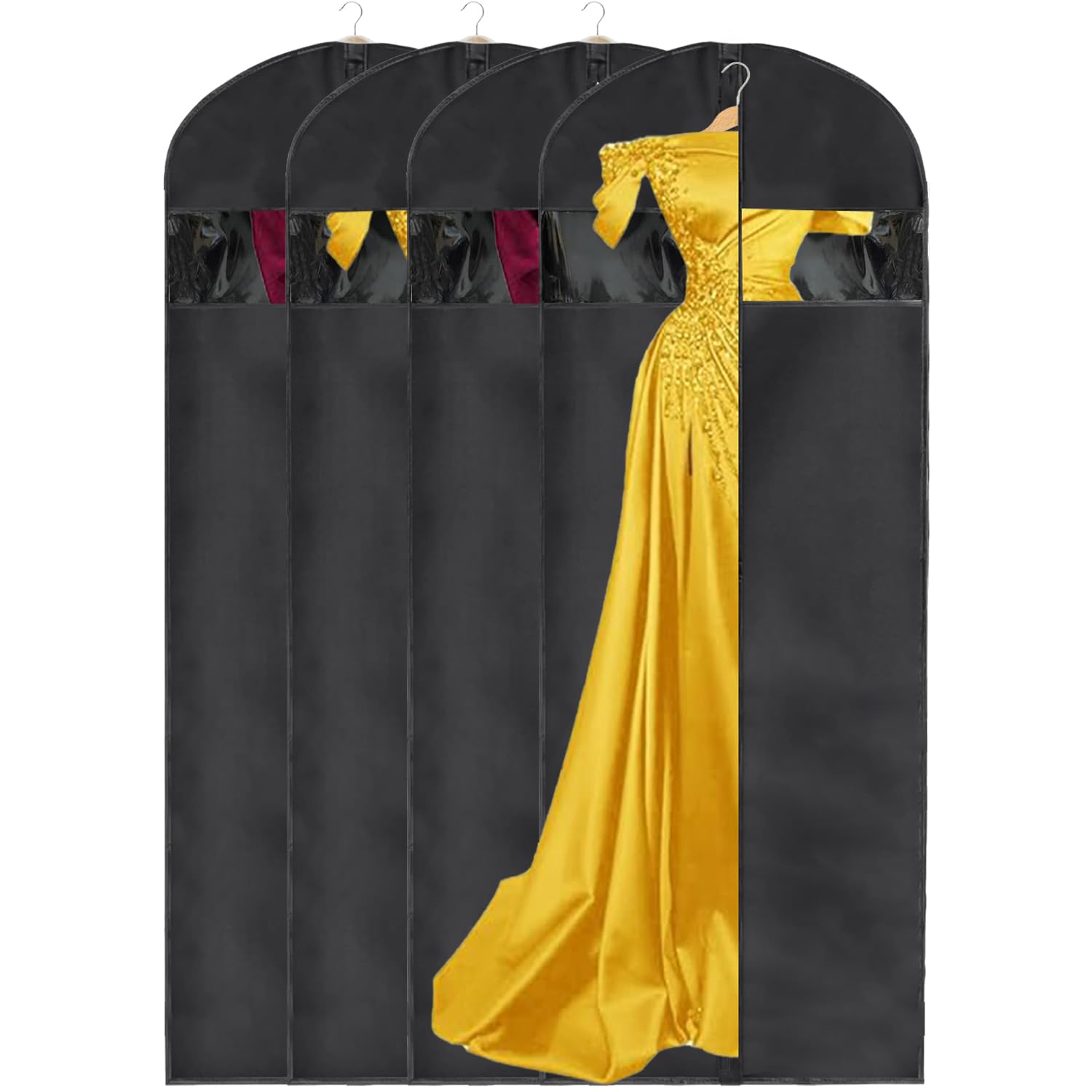 Amazon.com: STEPONE Dress Bags for Gowns Long, 65" Dress Garment Bags ...