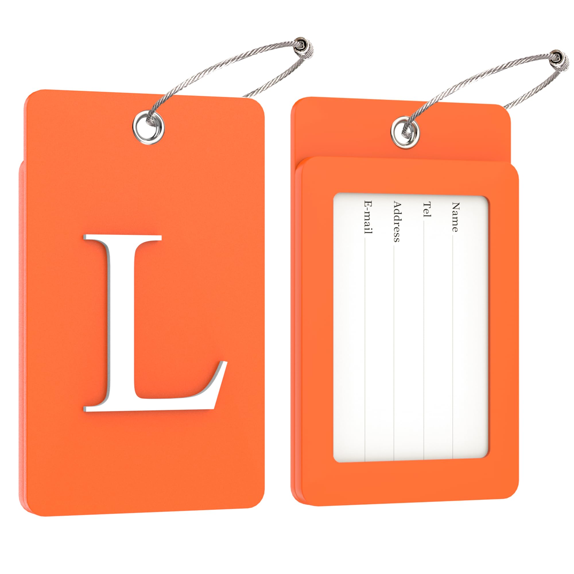 Snapklik.com : Gostwo 2 Pack Luggage Tags For Suitcases, 26 Initial ...