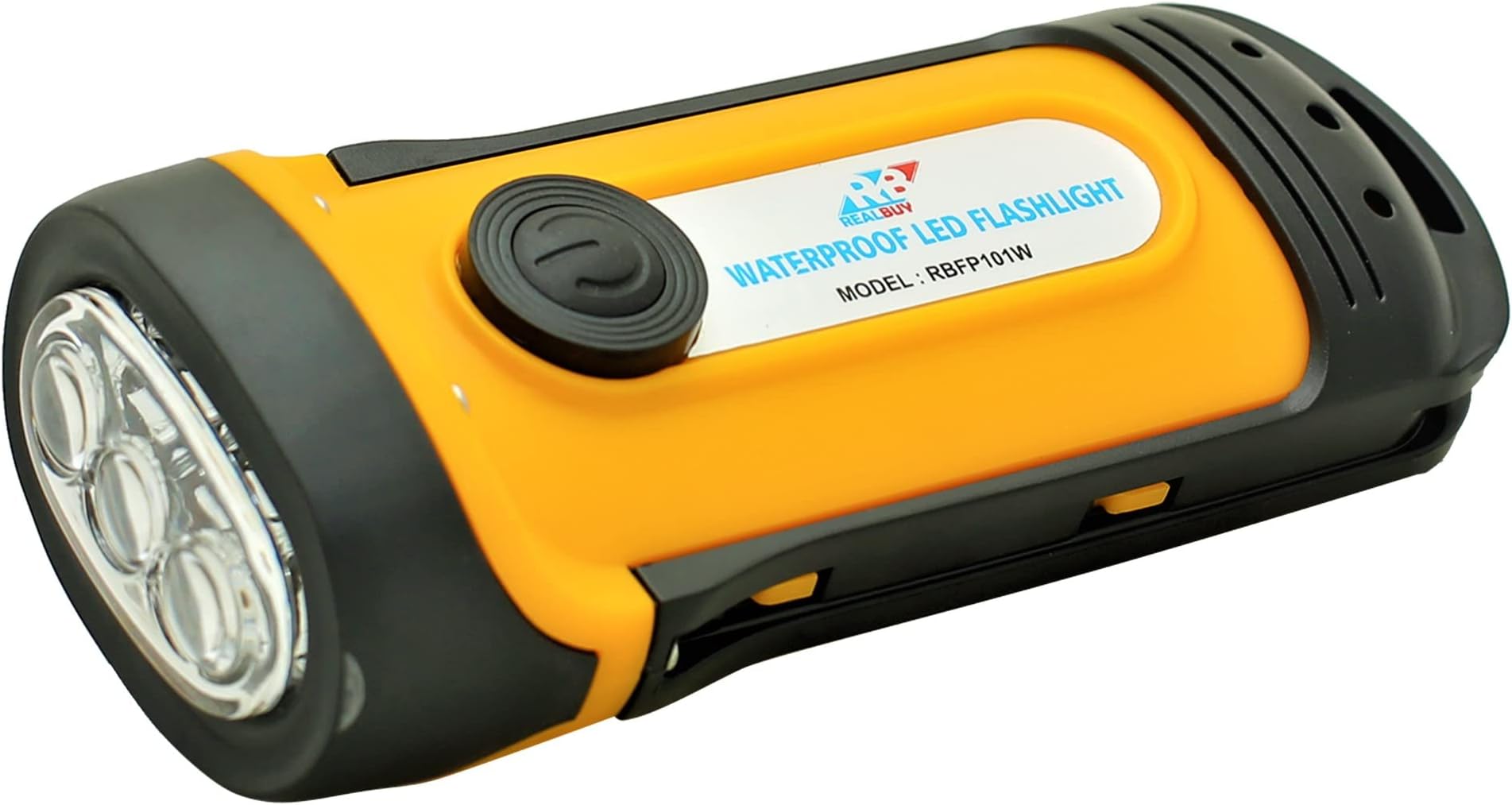 LED Rechargeable Torch Dynamo Hand Crank Solar Powered Flashlight ...