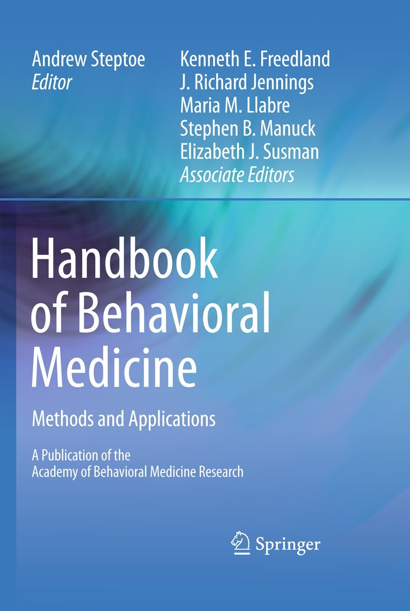 Amazon | Handbook of Behavioral Medicine: Methods and Applications ...