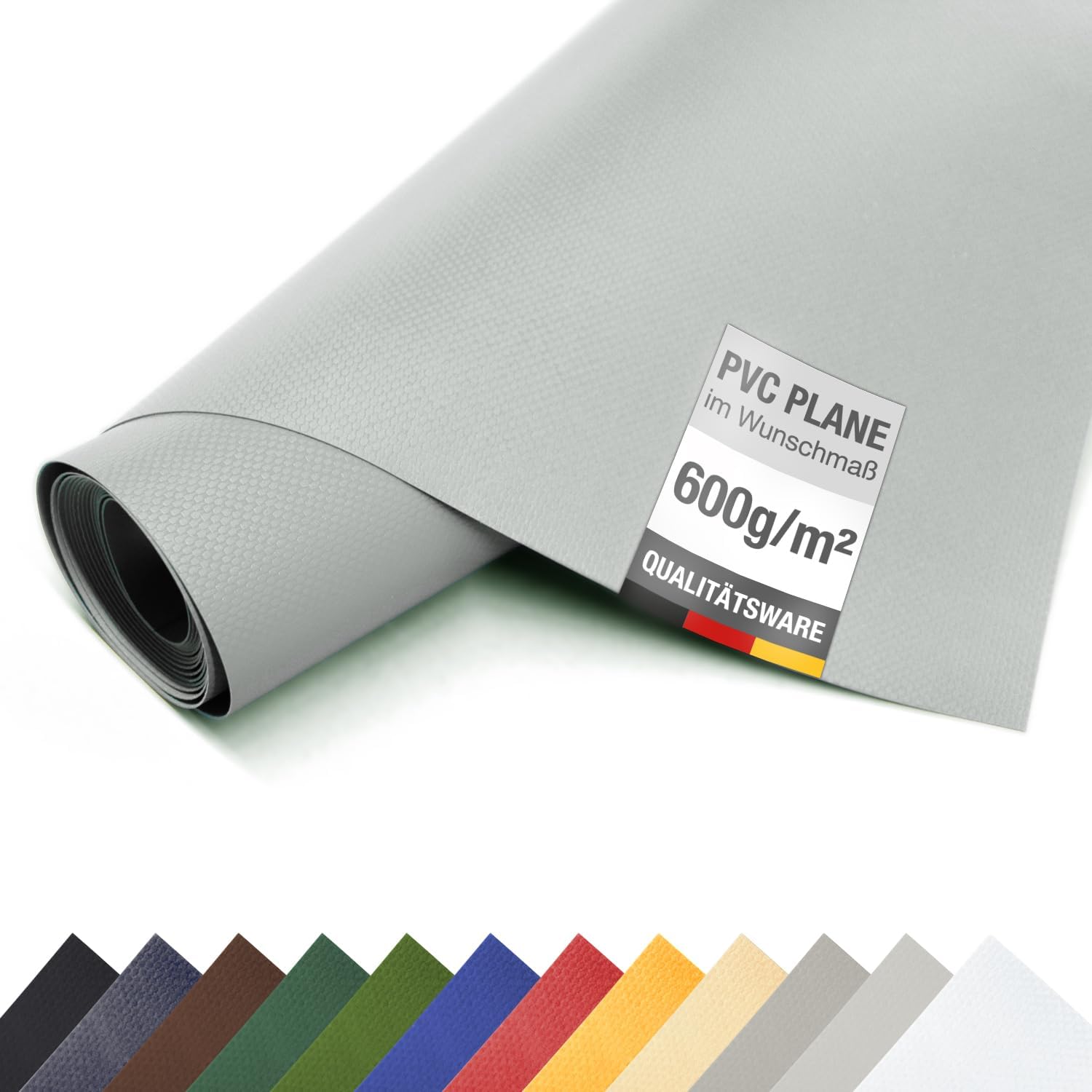 ANKO PLANEN 2,5m breite PVC LKW Plane Meterware 600 g/m² ohne Ösen ...