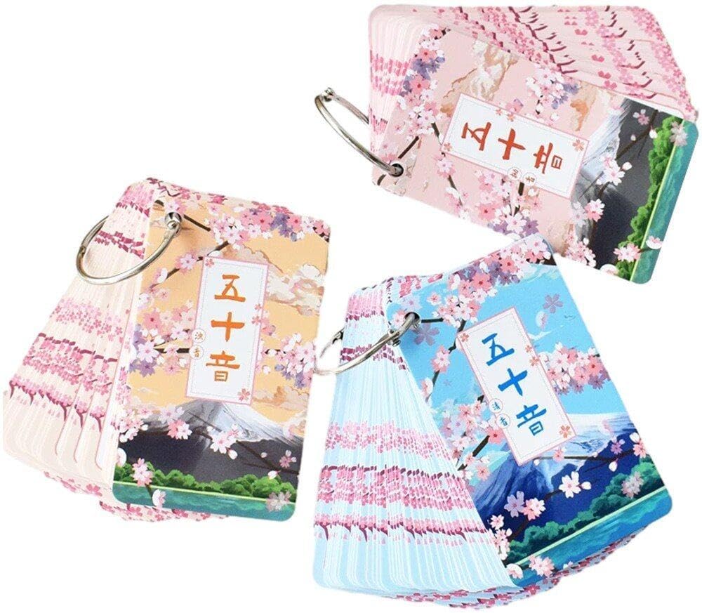 3 Sets Japanese Learning Cards Japanese Words Cards Educational Cards ...