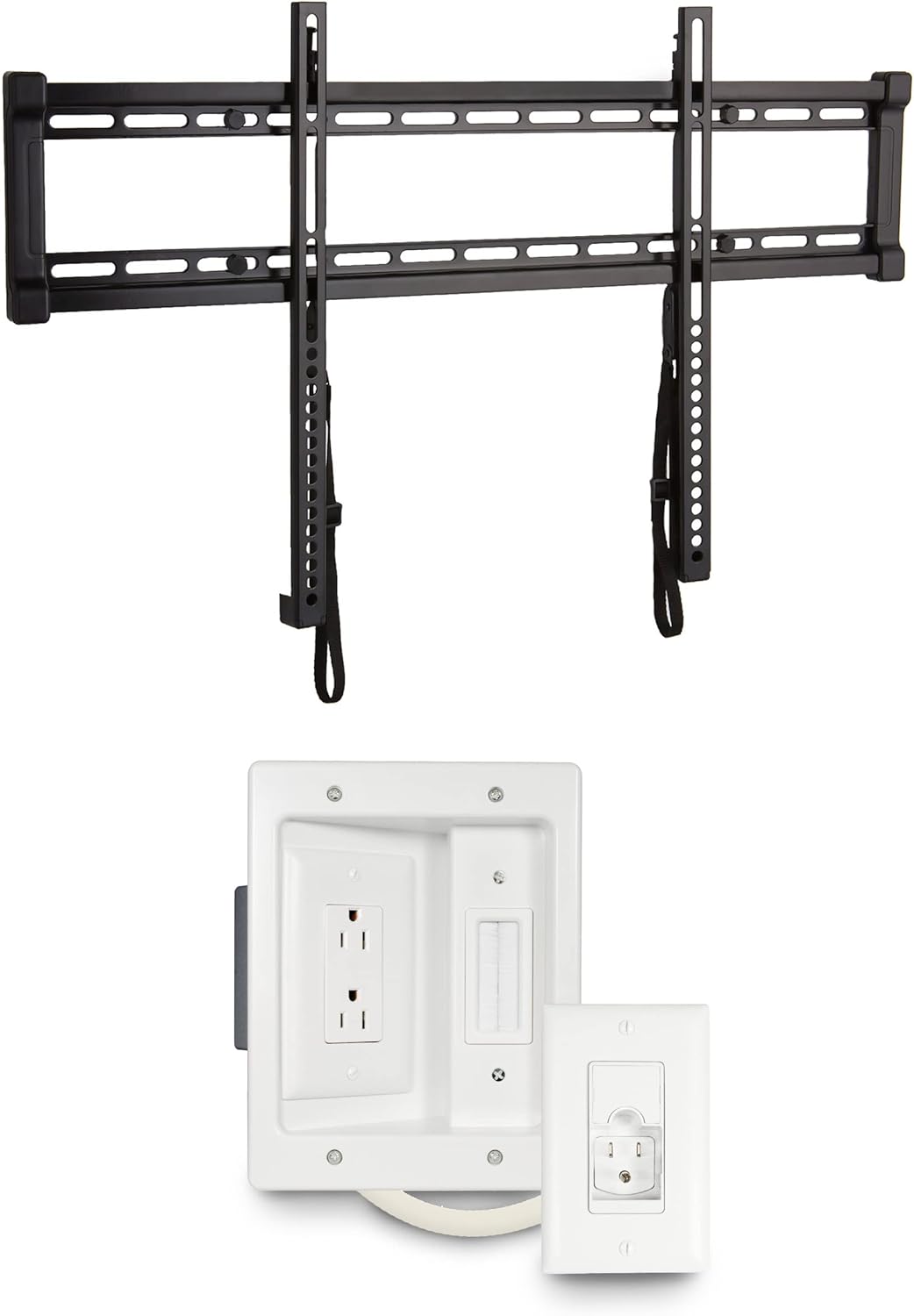 Amazon.com: SANUS Universal Low Profile Fixed TV Mount Bracket & in ...