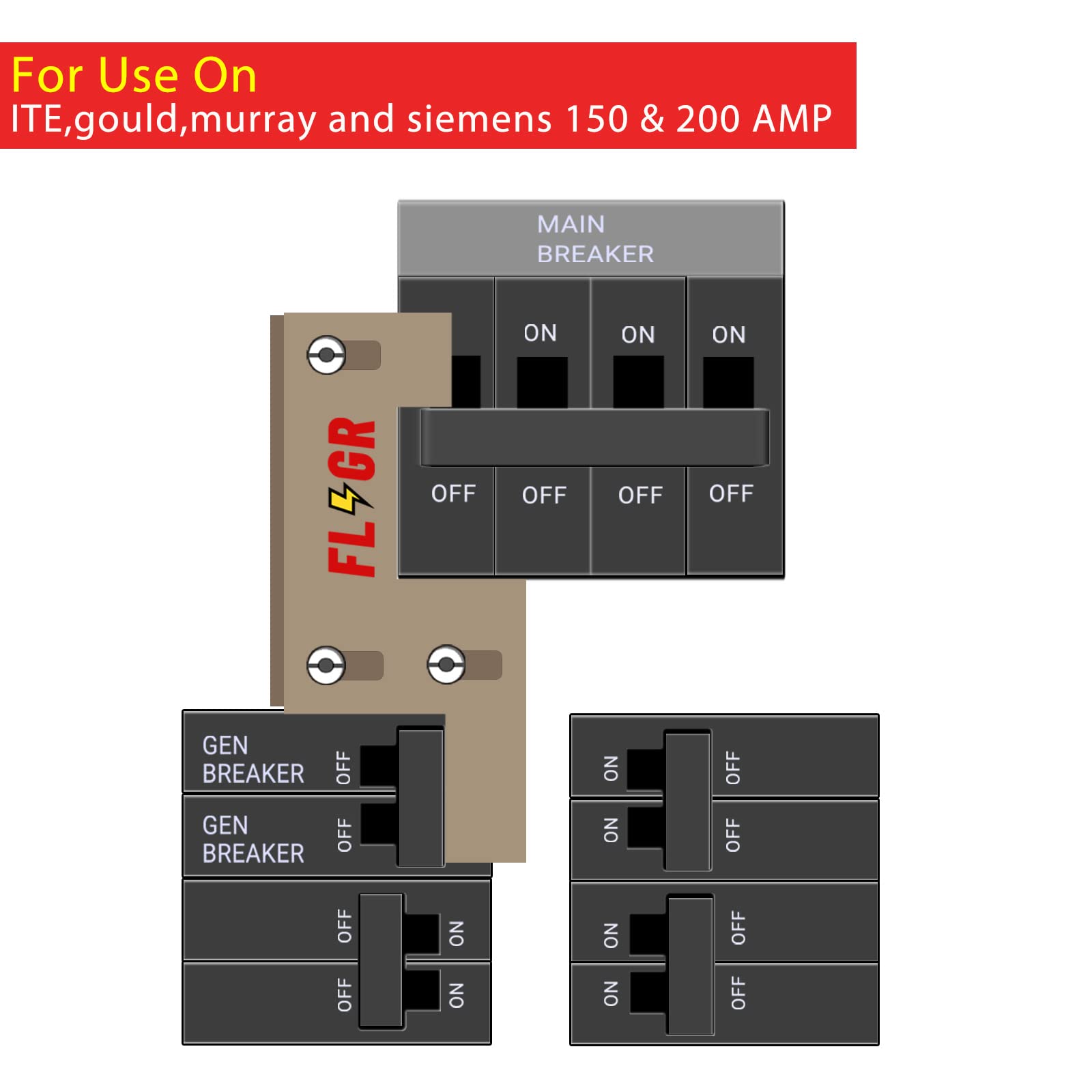 Snapklik.com : Generator Interlock Kit Compatible