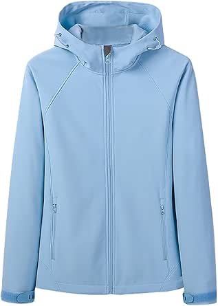 chamarra softshell para mujer con capucha con forro polar de invierno ...