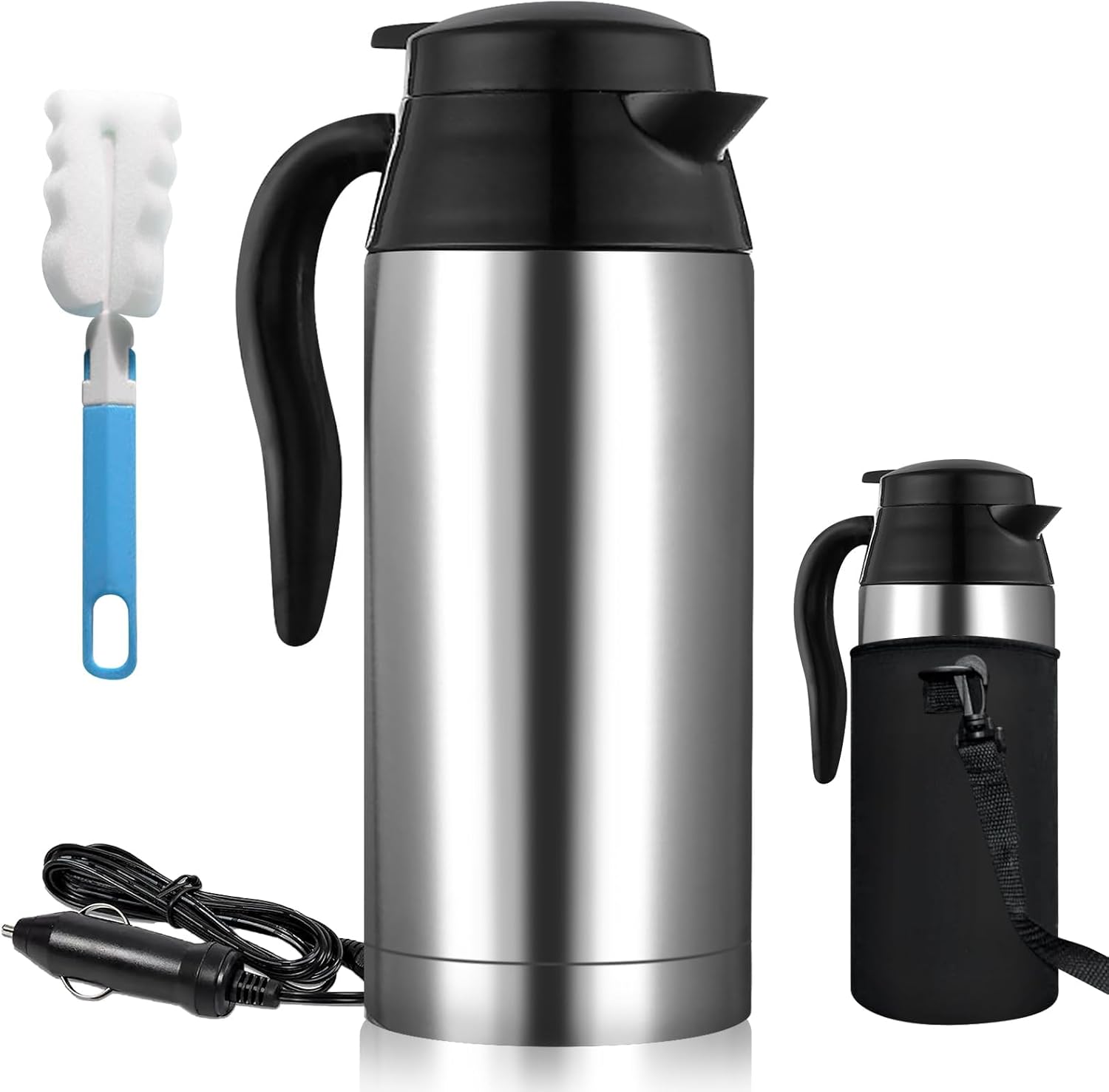 Amazon.com: Car Kettle Water Boiler 24V, 750ml Stainless Steel Travel ...