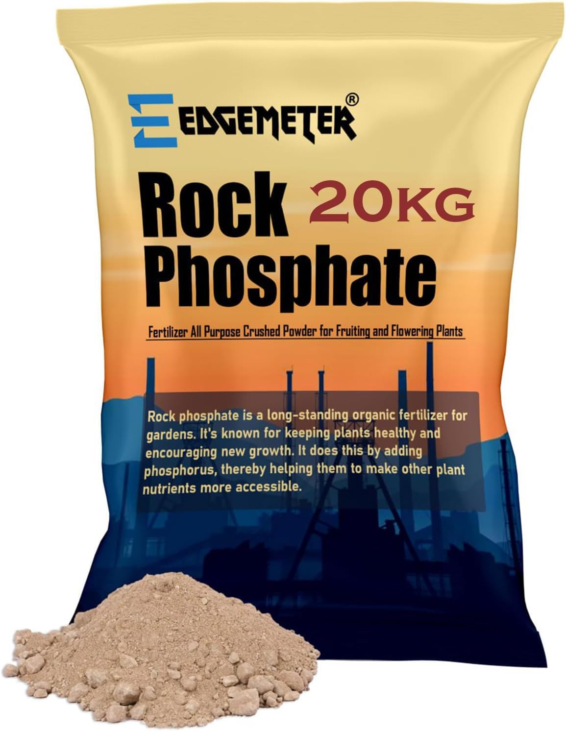 EDGEMETER Rock Phosphate Fertilizer for All Plants | Rock Phosphate ...