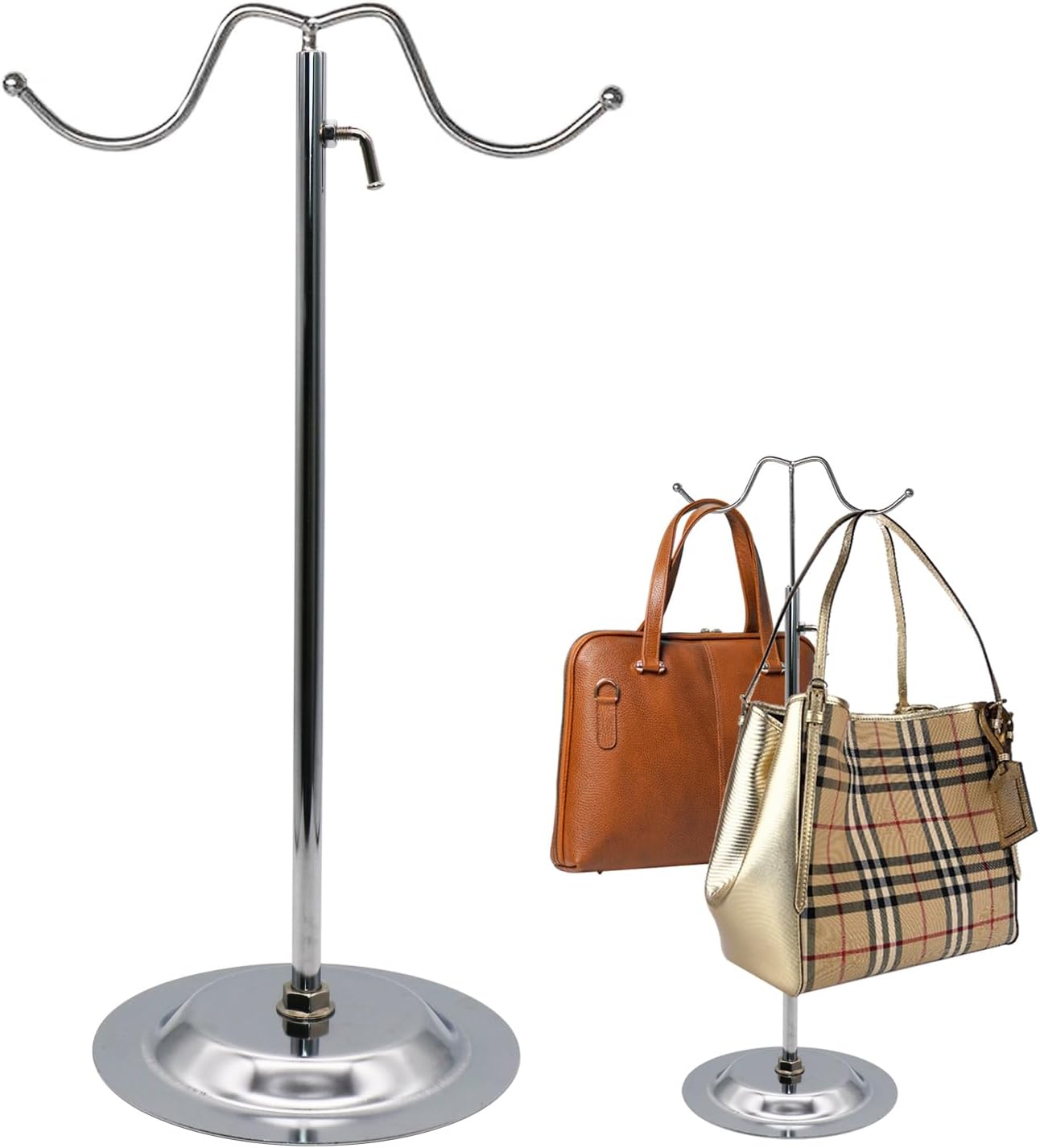 Amazon.com: GGOUPTY Handbag Display Stand Adjustable Height Metal Purse ...