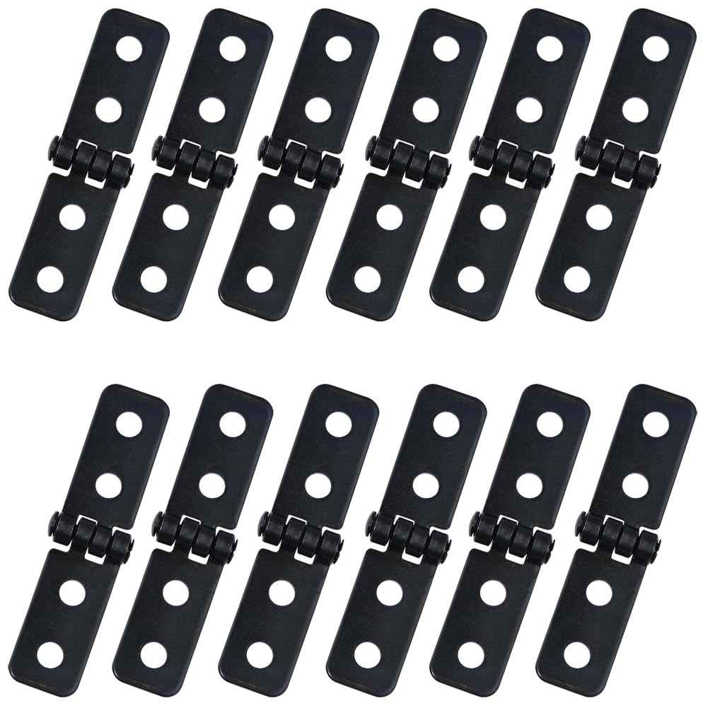 12 Pieces Mini Jewelry Box Hinges Wooden Box Hinges 180 Degree Hinges ...