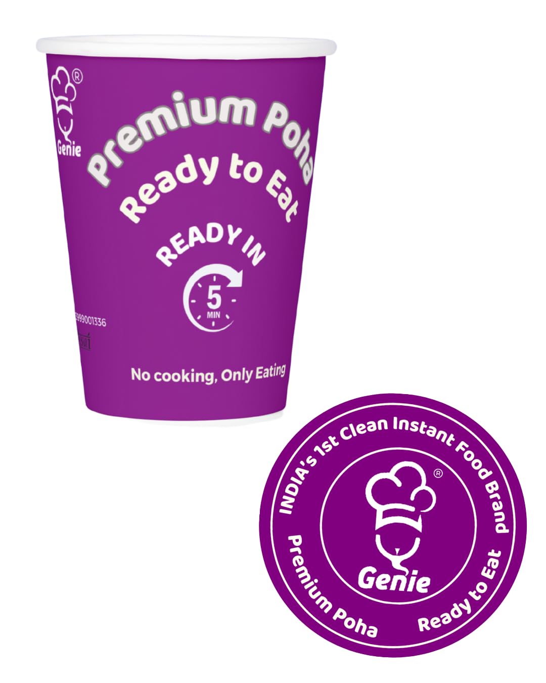 GENIE FOOD Instant Ready to Eat Jain Poha (60g) | Just Add boiled Water ...