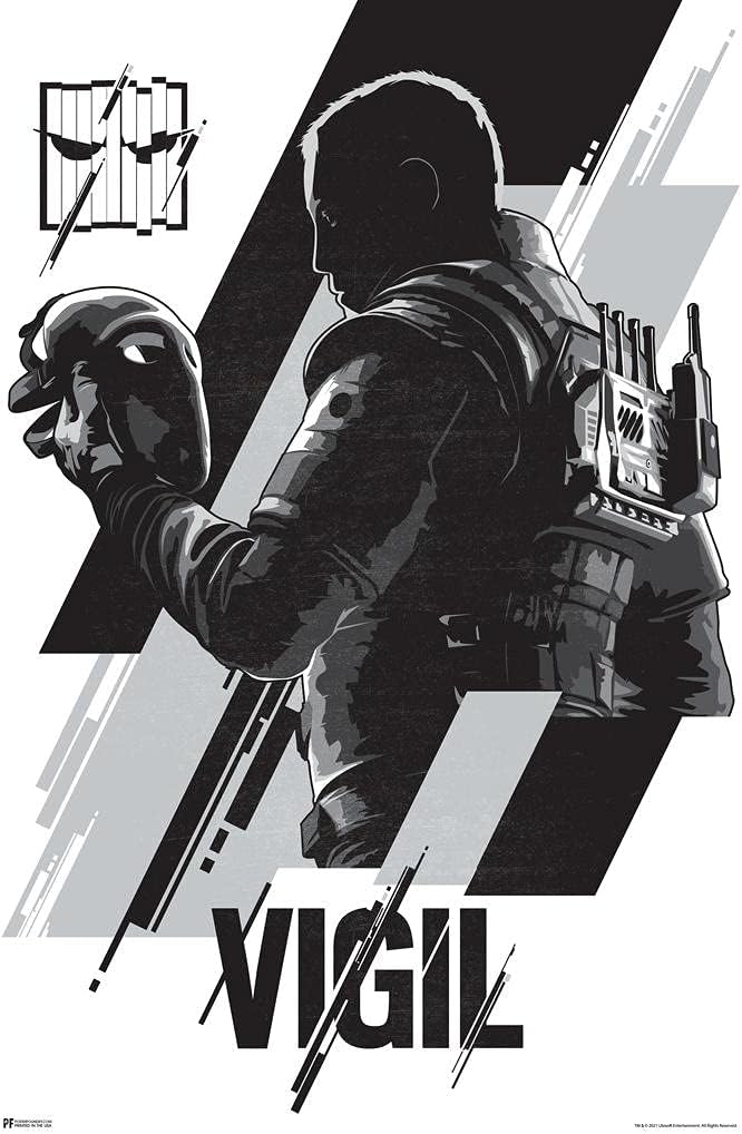 Amazon.com: Poster Foundry Rainbow Six Siege Merchandise Vigil ...