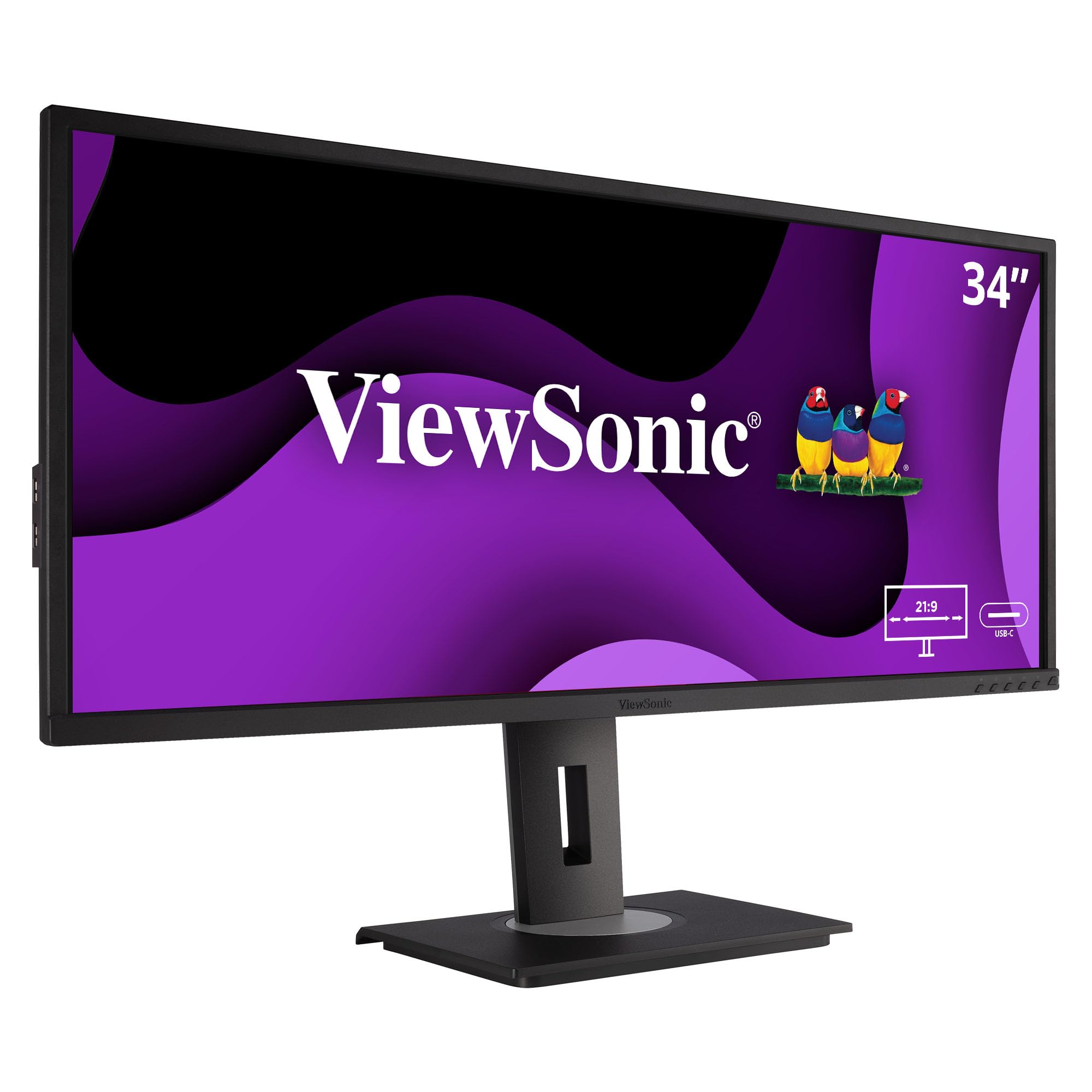 Amazon.com: ViewSonic VG3456 34 Inch 21:9 1440p Monitor with Ergonomics ...