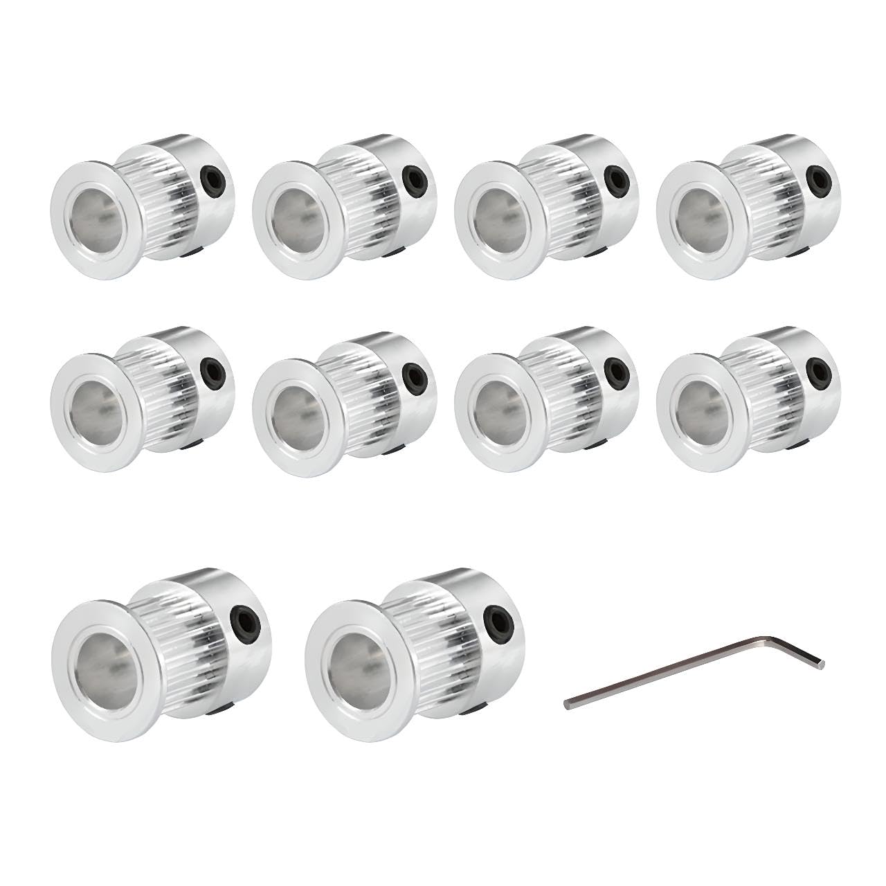 Newwish GT2 Pulley 20 Teeth 8mm Bore 10mm Width GT2 20T Timing Belt ...