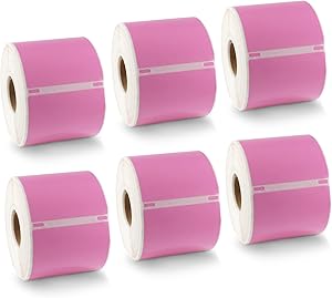 Amazon.com : BETCKEY Colored Labels Compatible with Dymo 30857 (2-1/4 ...