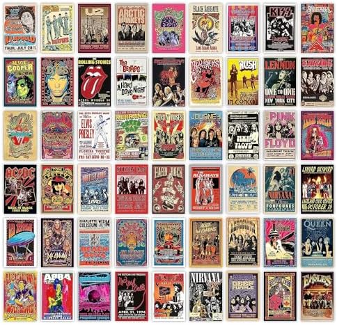 Generic Rock Band Wall Collage Kit - 54 Posters (4 x 6 Inches) - Wall ...