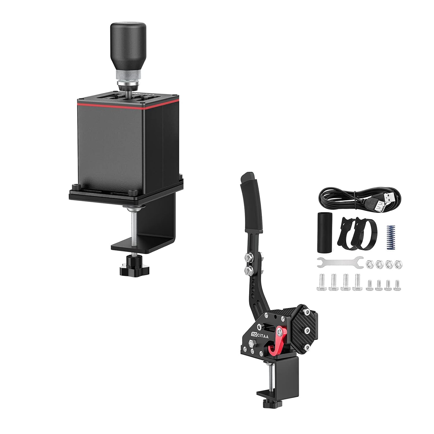 Amazon.com: TOCiTAA USB Simulator Shifter and 64 Bit USB Handbrake ...