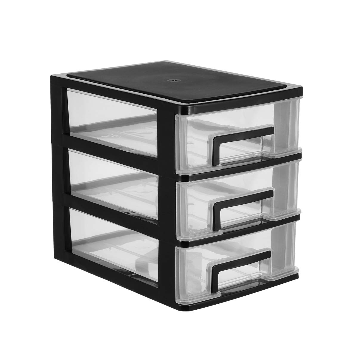Amazon.com: SEWACC Plastic Drawers Three- Layer Plastic Drawer Type ...