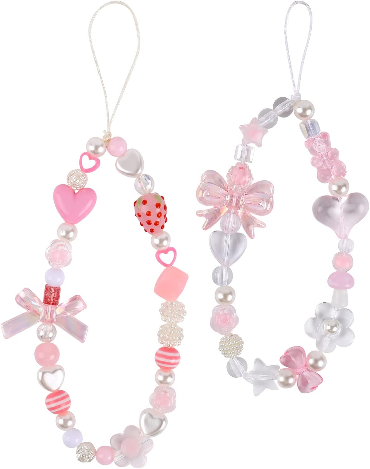 Amazon.com: Luckyvestir Phone Charms Aesthetic Strap, Kawaii Cute ...