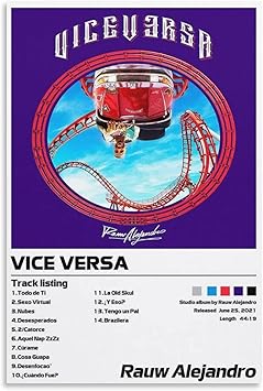 Amazon.com: Rauw Alejandro - Vice Versa Canvas Poster Bedroom ...