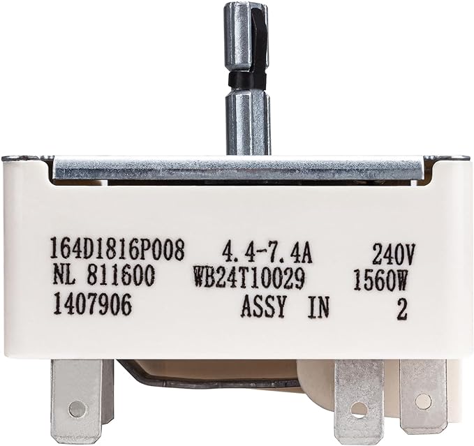 WB24T10029 Range Switch Surface Burner Infinite Switch Control Switch ...
