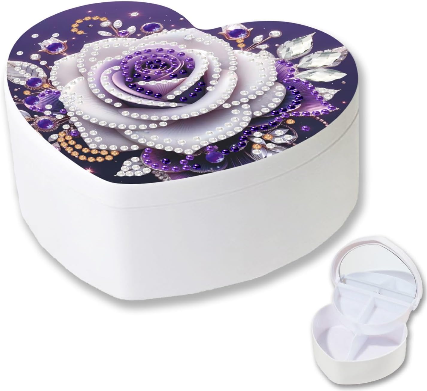 Amazon.com: ARTopet DIY Diamond Art Painting Storage Box with Mirror ...