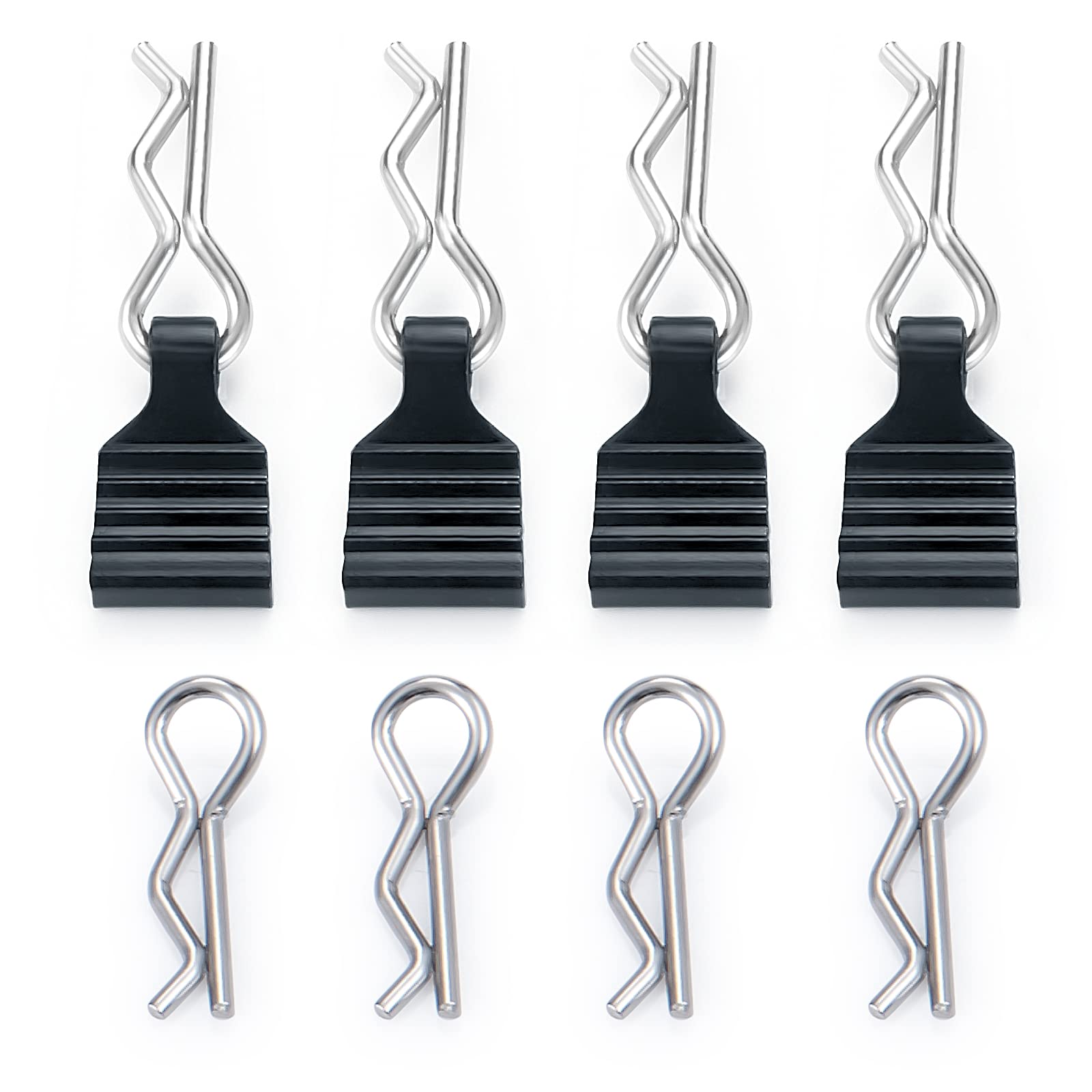 Amazon.com: MOHERO Metal RC Body Clips Pins with Pull Tabs for 1/24 ...