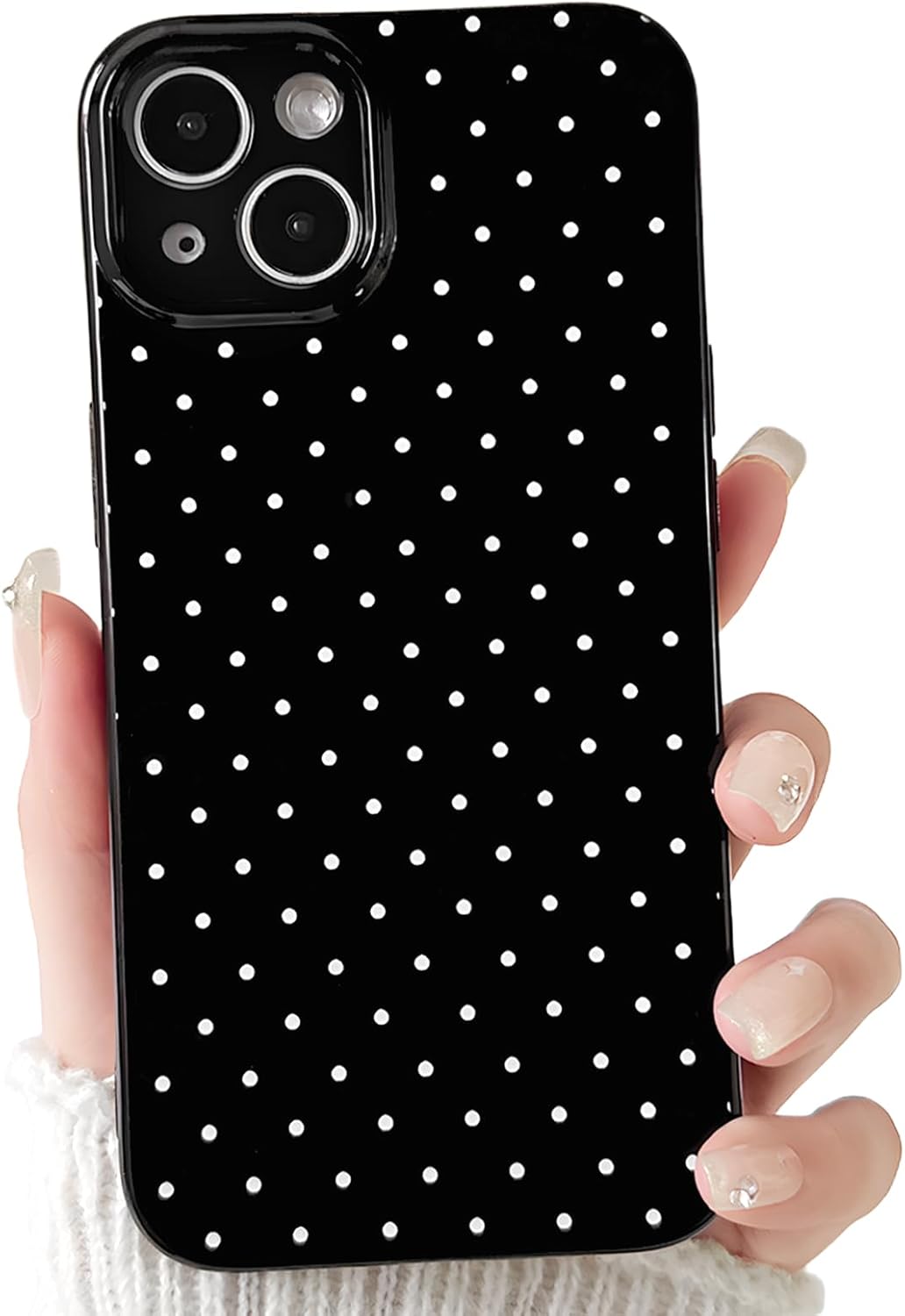 Amazon.com: Lovmooful Compatible for iPhone 13 Case Cute Polka Dot with ...