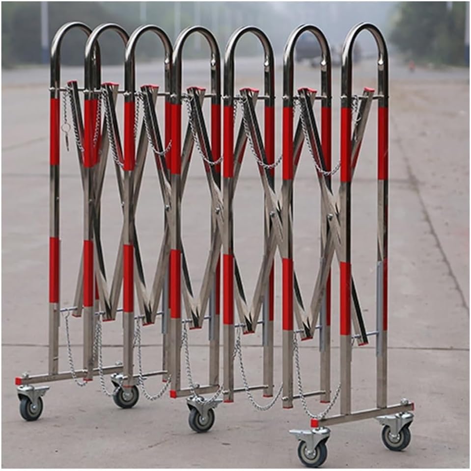 Amazon.com: Folding Security Gate Stainless Steel Retractable Fence 360 ...