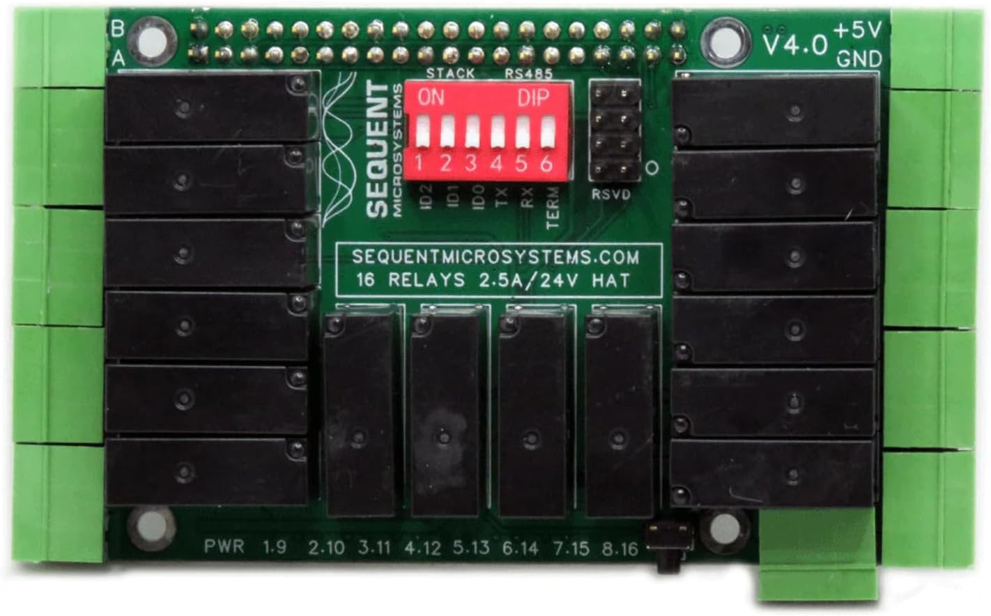 Amazon.com: Sixteen RELAYS 8-Layer Stackable HAT for Raspberry Pi : Electronics