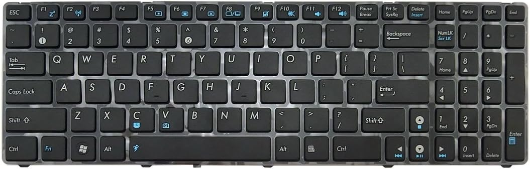 Amazon.com: Laptop Replacement Keyboard with Frame for Asus F50 F50Q ...