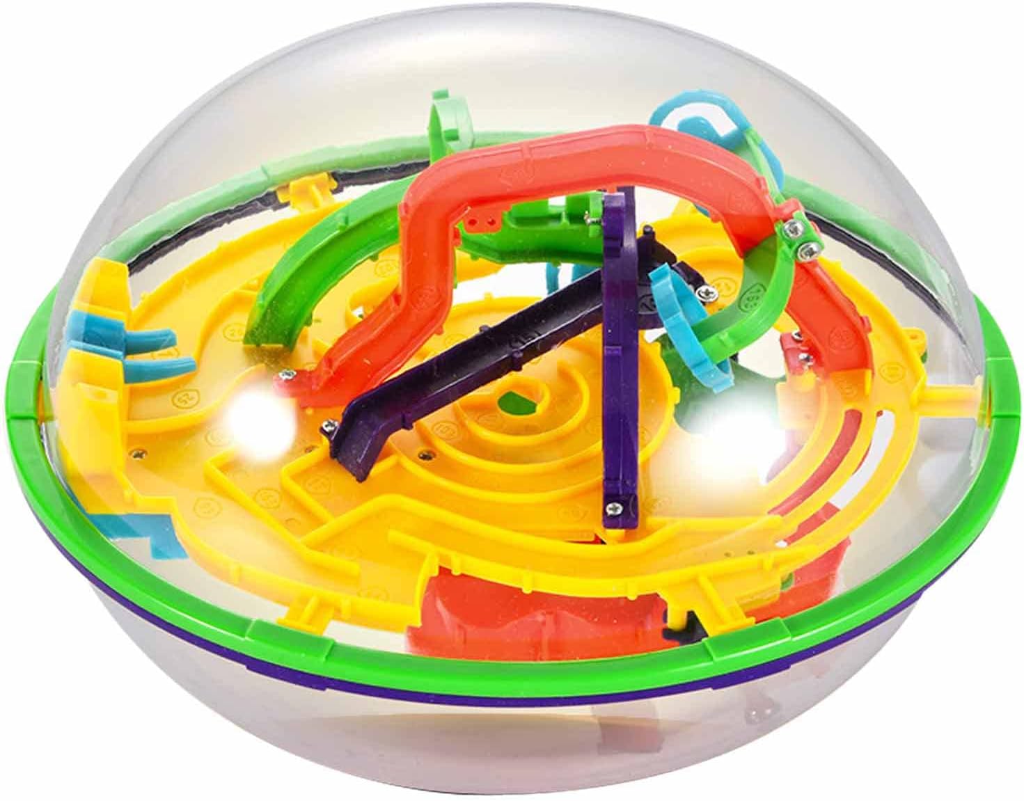 Amazon.com: 3D Puzzle Ball, 208 Obstacles Maze Ball Interactive Maze ...