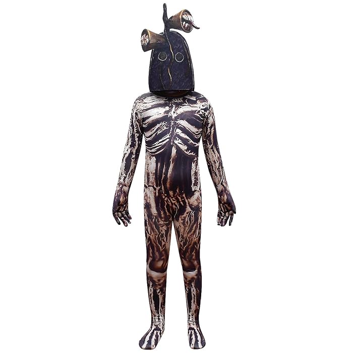 Buy Siren Head Kids Halloween Costume Creepy SCP Jumpsuit Scary Game ...