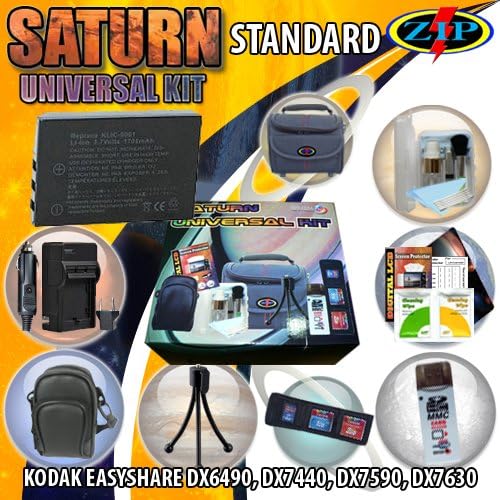Amazon.com : KLIC-5001 Battery & Charger Kit for Kodak EasyShare DX6490 ...