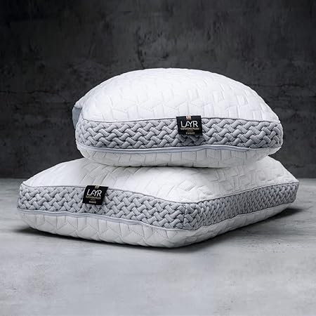 Amazon.com: LUXOME LAYR Adjustable Firmness & Loft Pillow (2 Pack ...