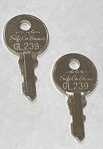 Replacement Keys for Stack-On Safes & Boxes for Key Codes GL200-GL249 2 ...