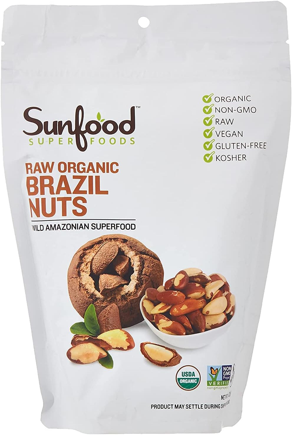 Amazon.com: Sunfood Superfoods Raw Organic Brazil Nuts - Brazil Nuts ...